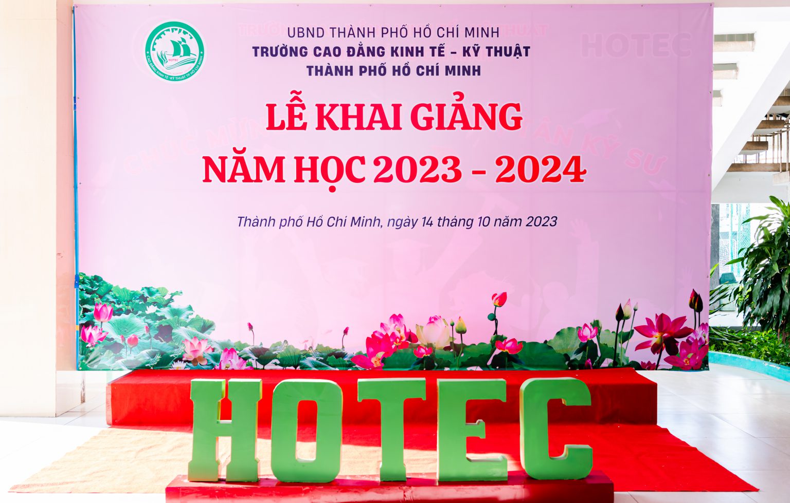 (HOTEC) Tổ chức lễ khai giảng năm học 2023 - 2024 - Trường Cao Đẳng ...